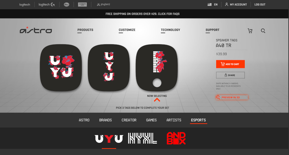 Astro Headphone Customizer - Spectrum