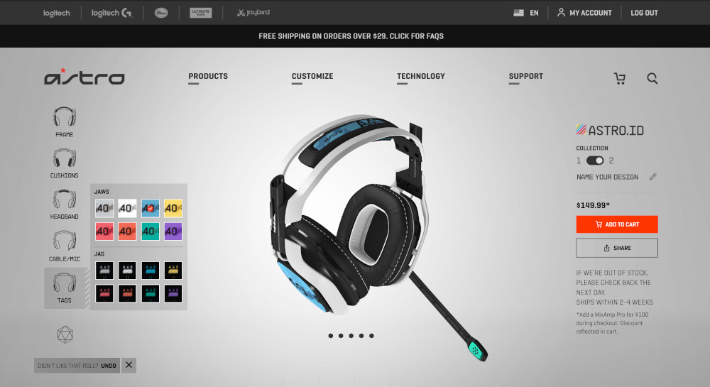 Astro Headphone Customizer - Spectrum