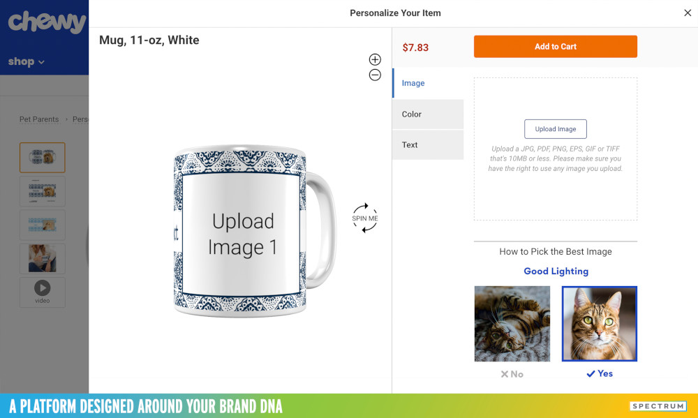 Chewy Product Customizer - Spectrum